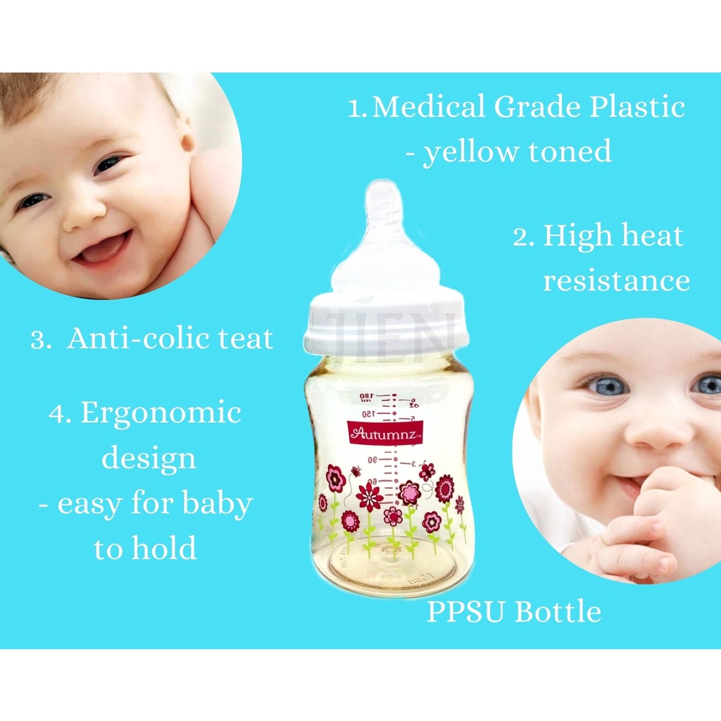 GENUINE Autumnz Botol Susu PPSU, Botol Feeding, Baby Bottle, Wide Neck ...