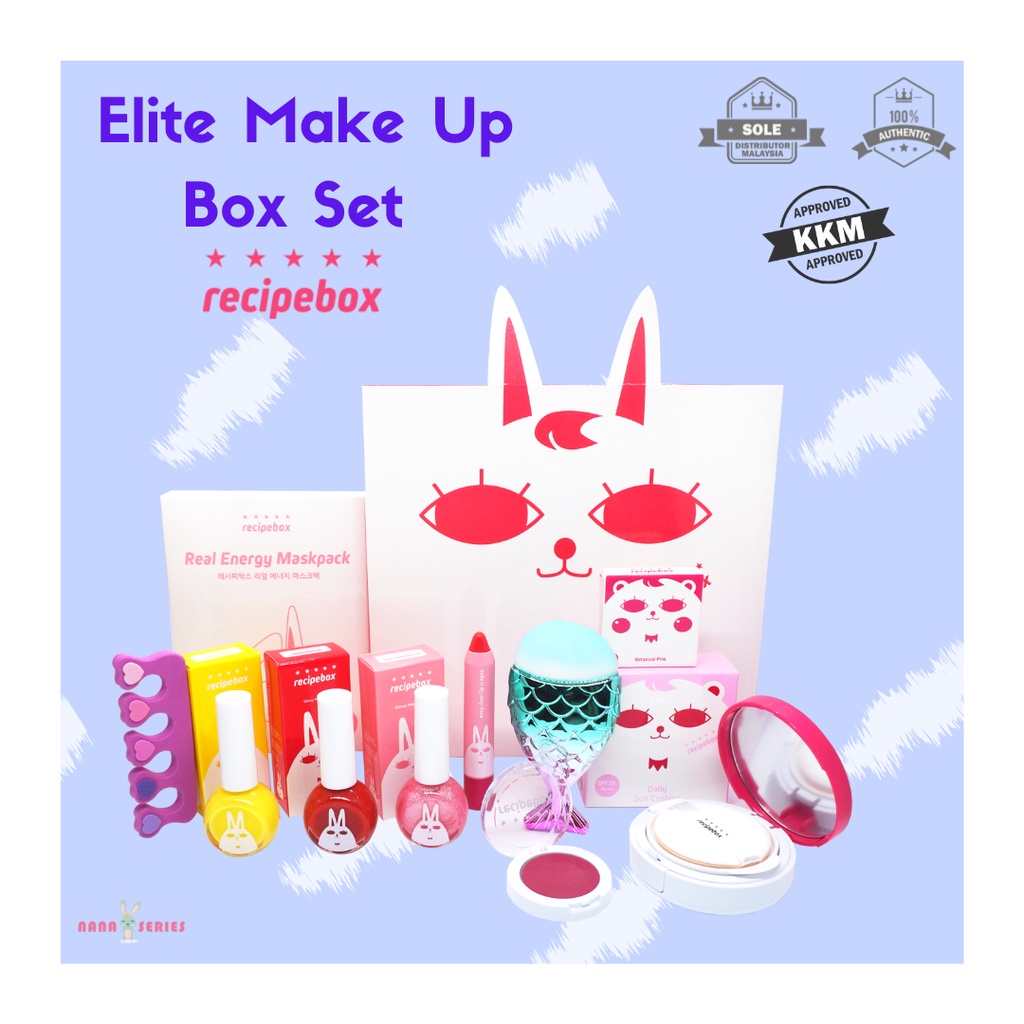 Recipebox Elite Makeup Box Set (Made in Korea) | Shopee Malaysia