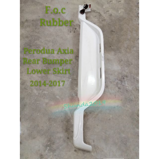 Perodua Axia 2014-2017 Rear Bumper Lower Skirt (ABS) | Shopee Malaysia