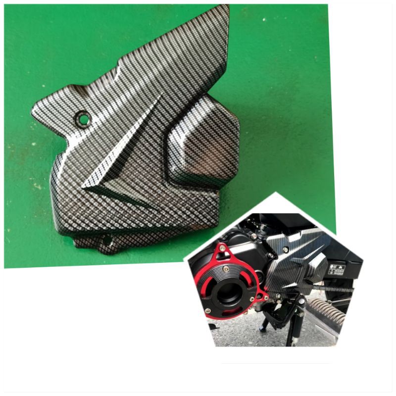 💥Yamaha Y16zr 💥front spocket cover carbon💥 y16zr vva155 Mxking155 ex155 ...