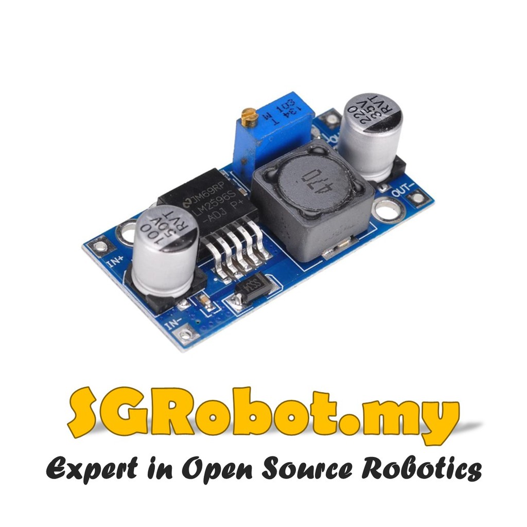 Arduino LM2596 DC-DC Adjustable Step Down Voltage Converter Module ...