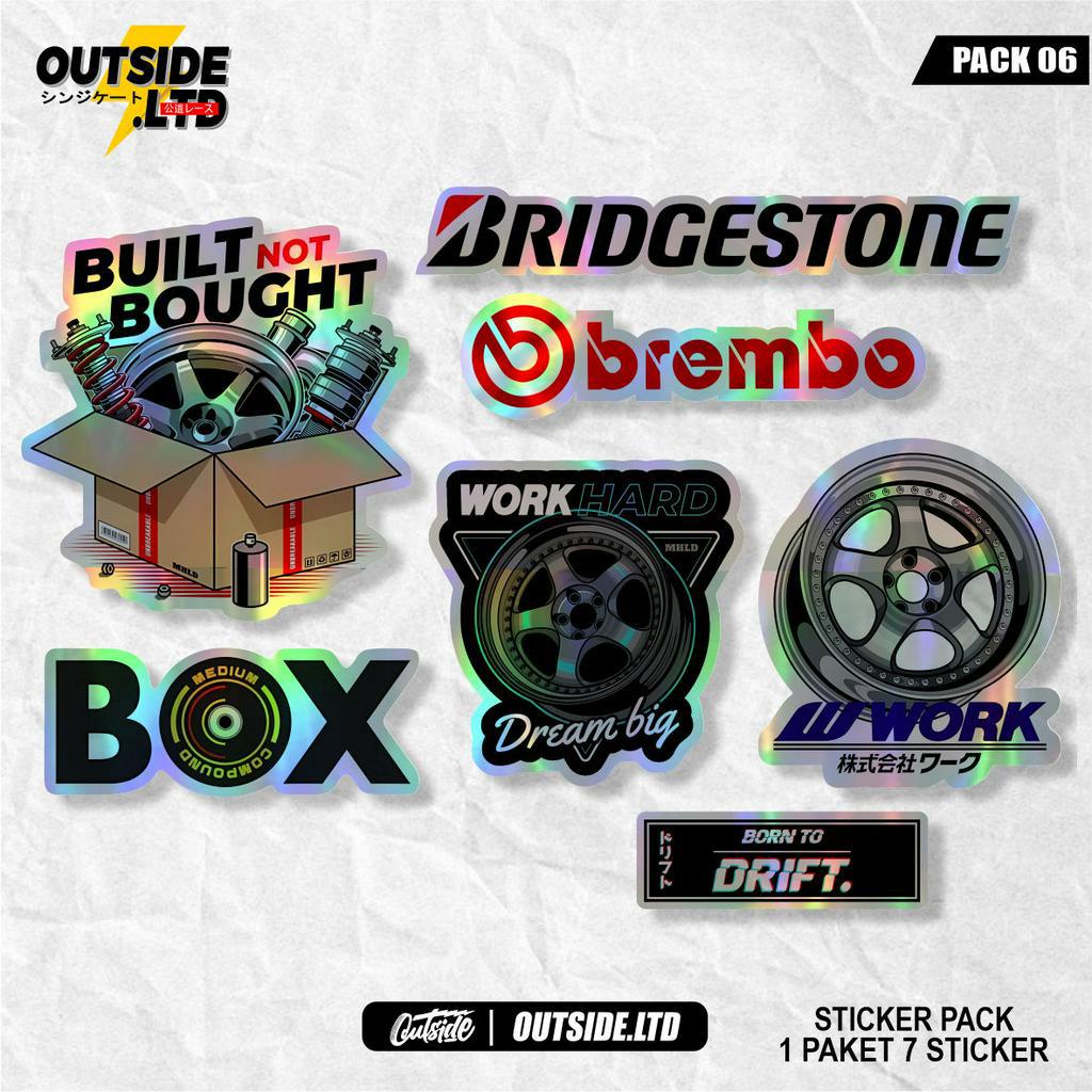 Car Rim PACK PRINT CUT STICKER, Vinyl OUTSIDE STICKER SET | Shopee Malaysia
