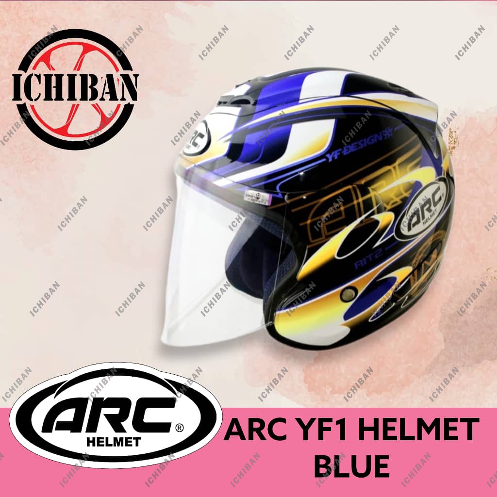 ARC YF1 / YF DRAGON HELMET BLUE/RED/YELLOW 100% ORI ARC HELMET STD SIZE/XXL SIZE | Shopee Malaysia