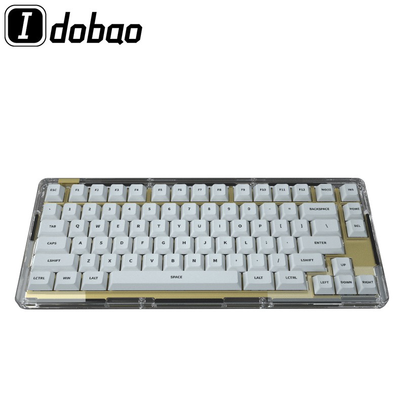 IDOBAO id80 v3 Crystal Keyboard Kits Transparent Acrylic Case with RGB ...