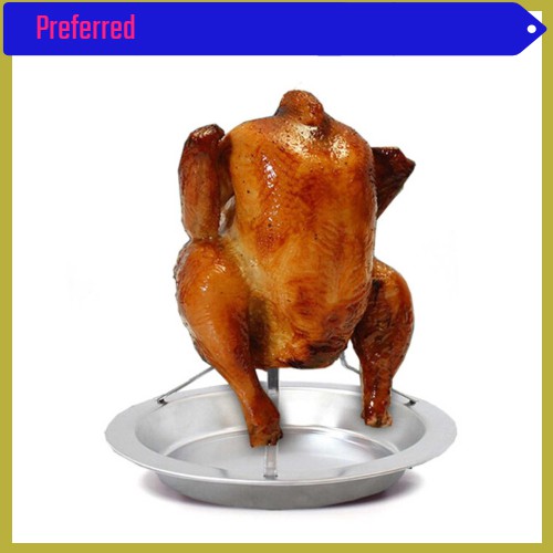 Chicken Roaster Rack Stainless Steel Vertical Roaster Chicken Stand ...