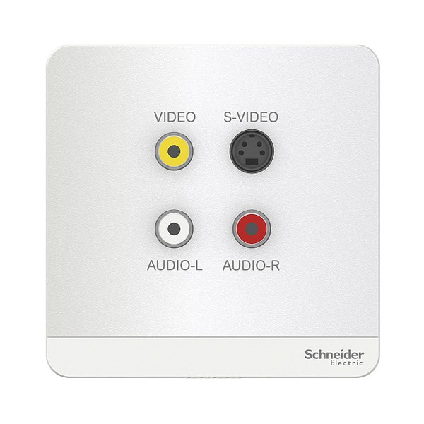 Schneider AvatarOn 1 Gang RCA/S-Video Socket, White | Shopee Malaysia