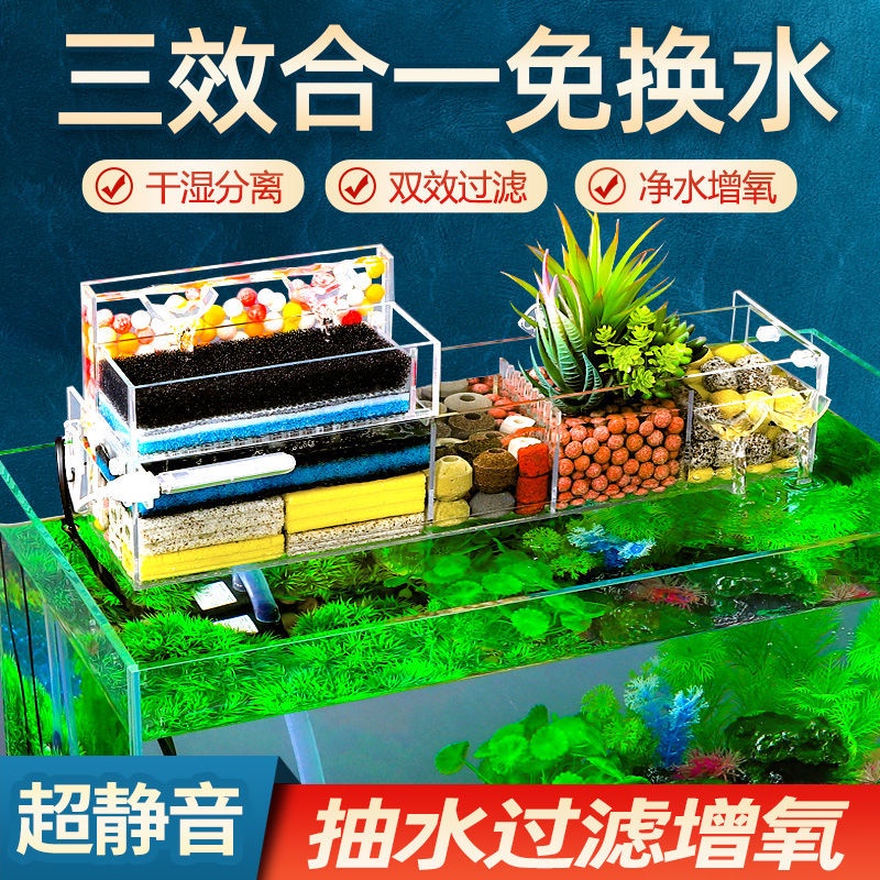 Sobo Aquarium Top Filter Box Drip Box Trickle Box鱼缸过滤器设备瀑布 壁挂式小型鱼缸过滤盒 ...