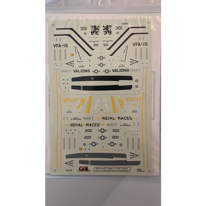 CAM 72-010 F/A-18C HORNET VFA-15 & VFA-27 1/72 - DECAL | Shopee Malaysia