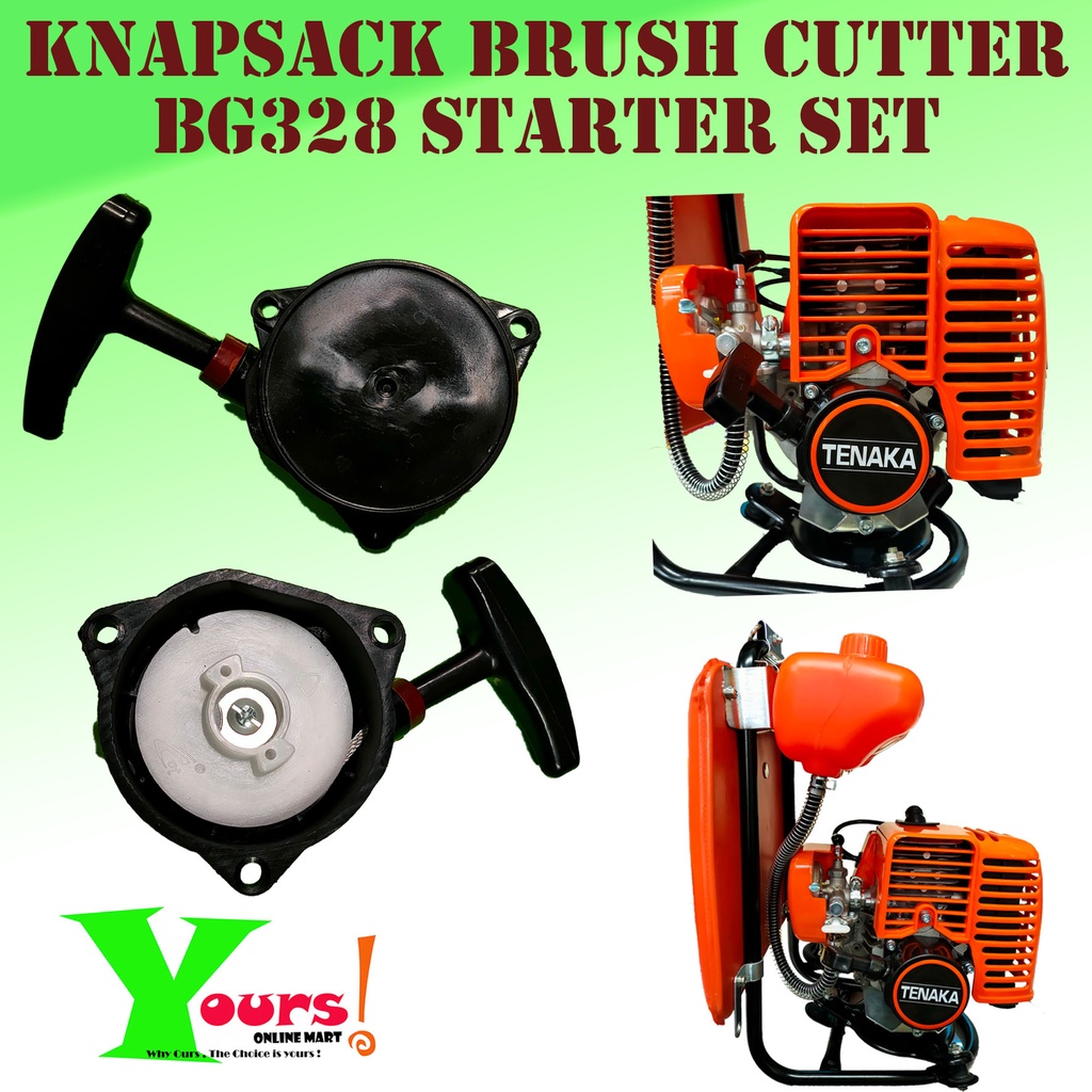 BG328 KNAPSACK BRUSH CUTTER STARTER SET \ SET PENGHIDUP MESIN RUMPUT ...