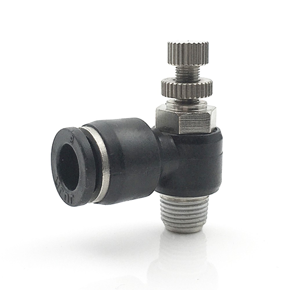 Pneumatic Speed Controller 10mm Tube Inlet JSC Series One-Touch Fitting ...
