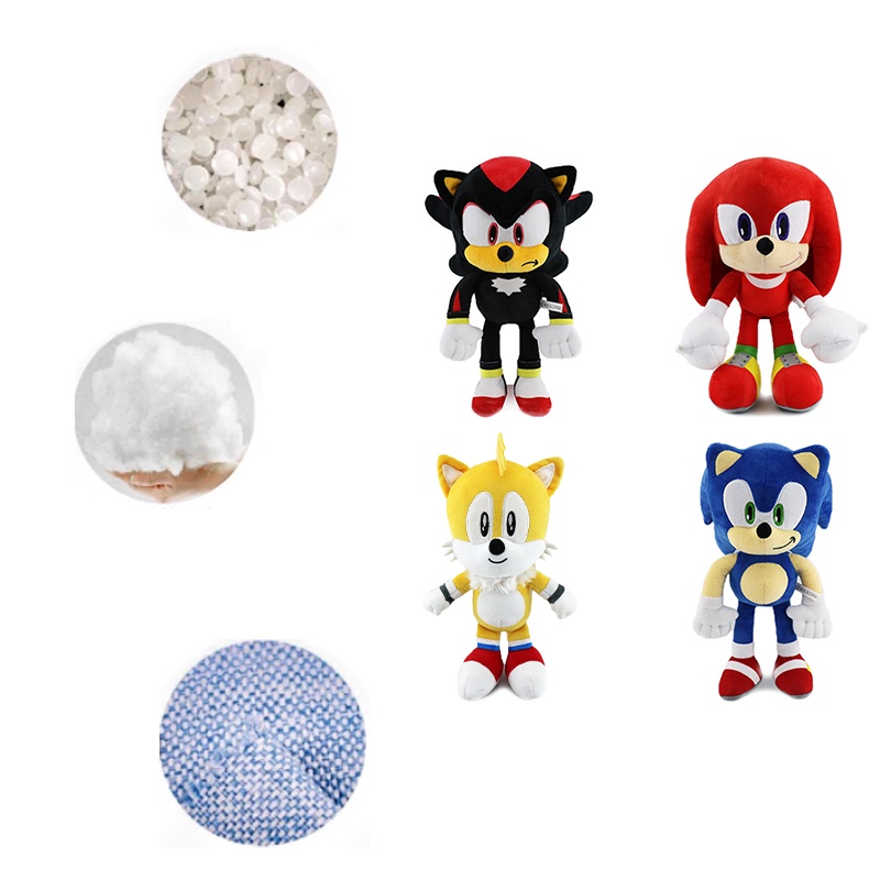 25cm Hedgehog Mouse Plush Doll Sonic Cartoon Rabbit Tails Anime Movie ...