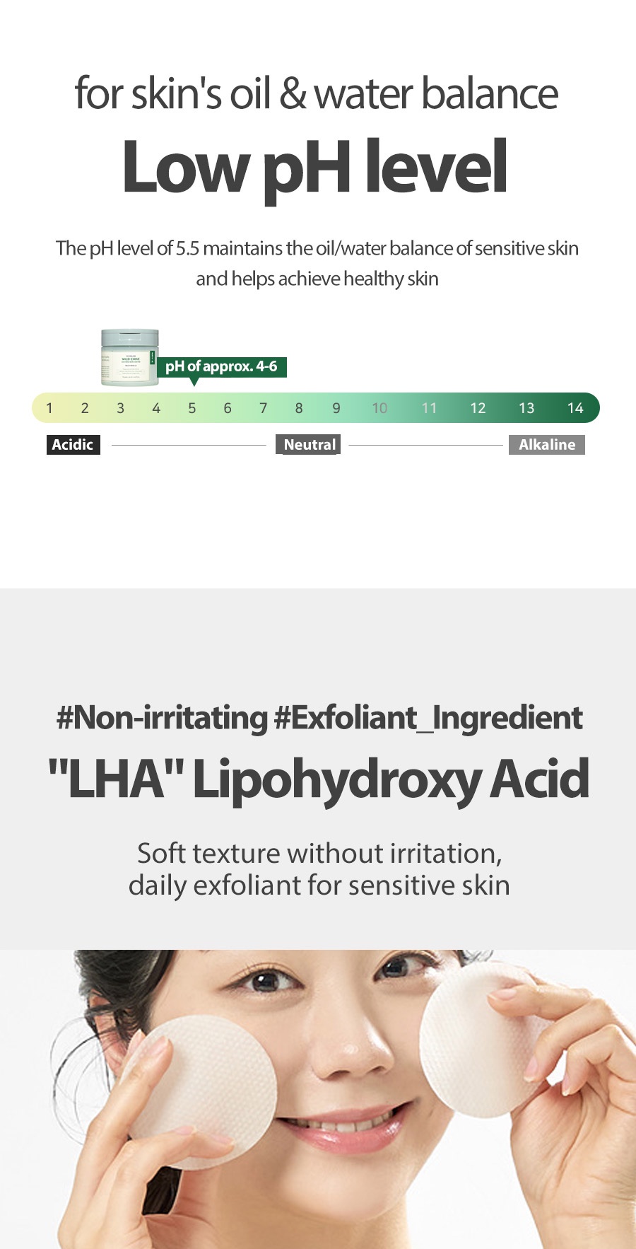 MAXCLINIC ECOGLAM Wild Chive Soothing Moisture Vegan Pad 70 pads (180ml ...