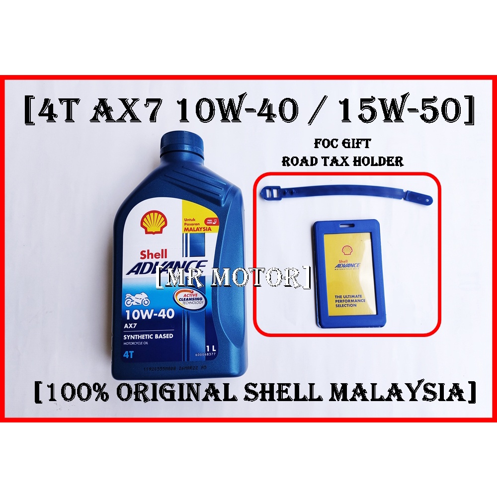 4T Shell AX7 15W-50 / 10W-40 , AX5 15W-40 (100% Original Shell Malaysia ...