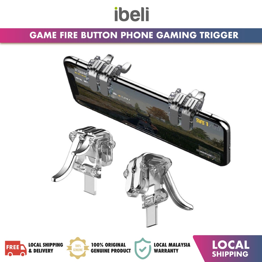 PUBG Game Fire Button Phone Gaming Trigger Shooter Controller Shooting ...