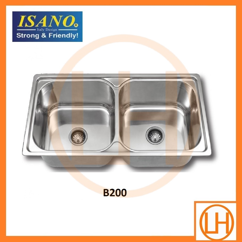 Isano Double Bowl Sink - B200 | Shopee Malaysia