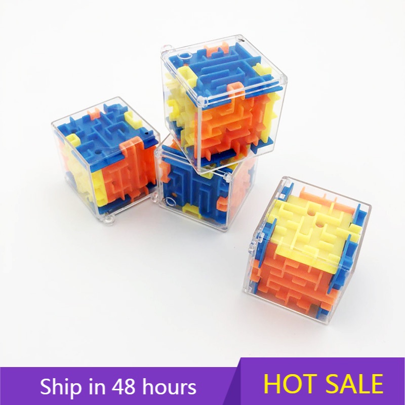 Mini Labyrinth Ball Early Educational Toy Children 3d Roll-On Rotating ...