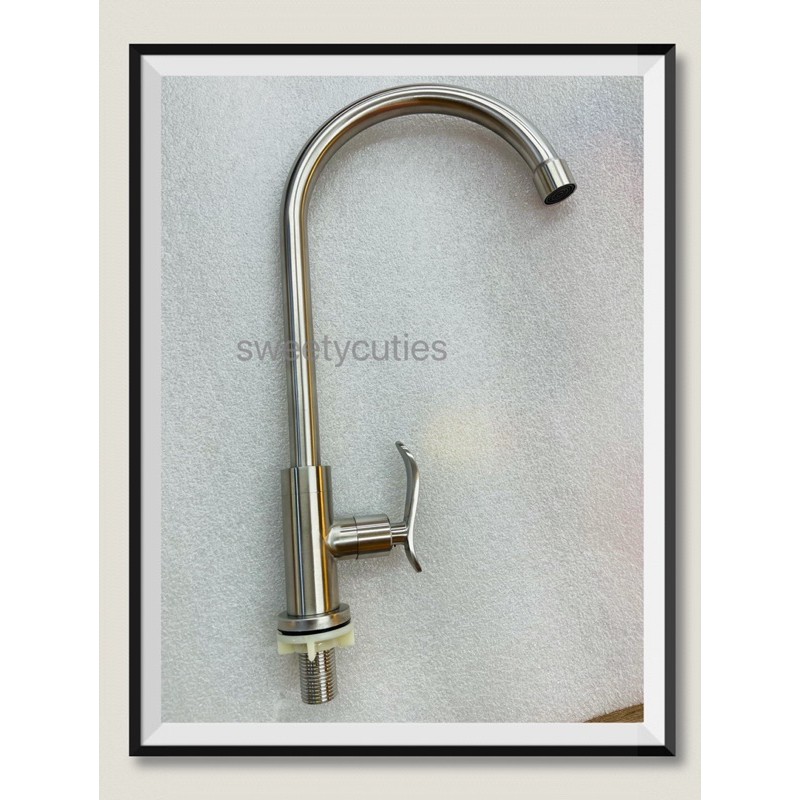Heavy Quality Stainless Steel 304 wall mounted Kitchen tap | Shopee Malaysia