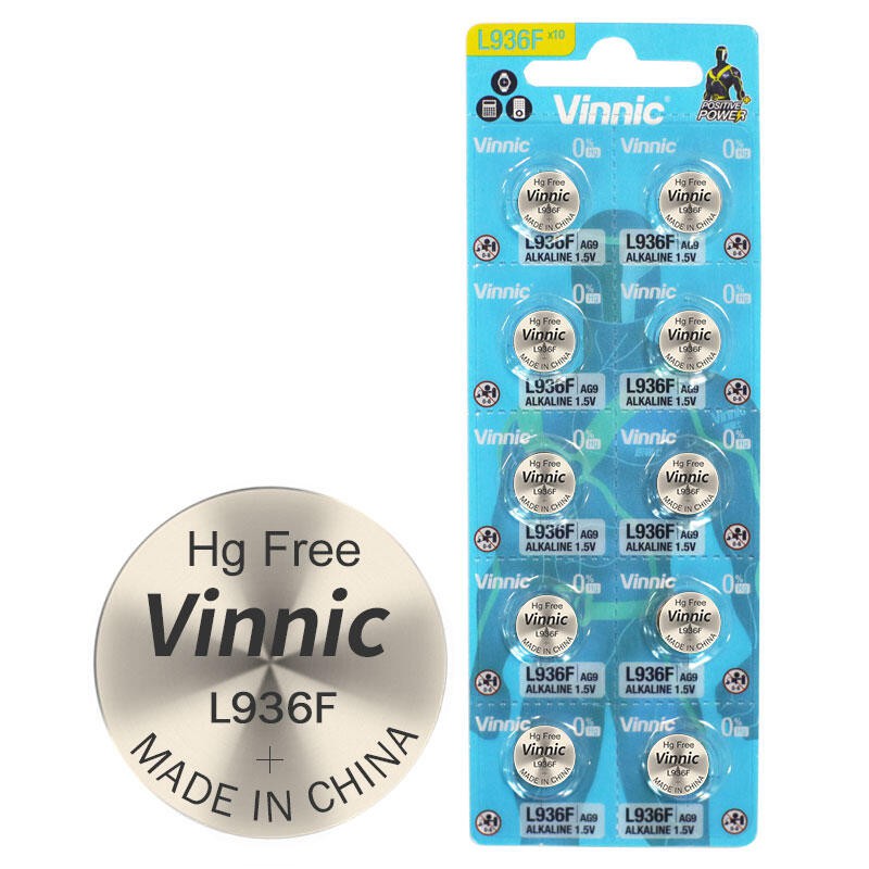 Vinnic AG9 LR936 L936F 394 SR936 194 Button Cell Battery - 10 pieces ...
