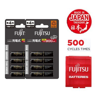 🔥VALUE COMBO🔥 Fujitsu High-Cap AAA 4 cells Typ. 950mAh Rechargeable ...