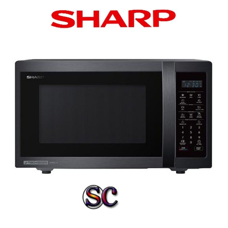 SHARP MICROWAVE OVEN WITH GRILL 28L R759EBS (J-TECH INVERTER) | Shopee ...