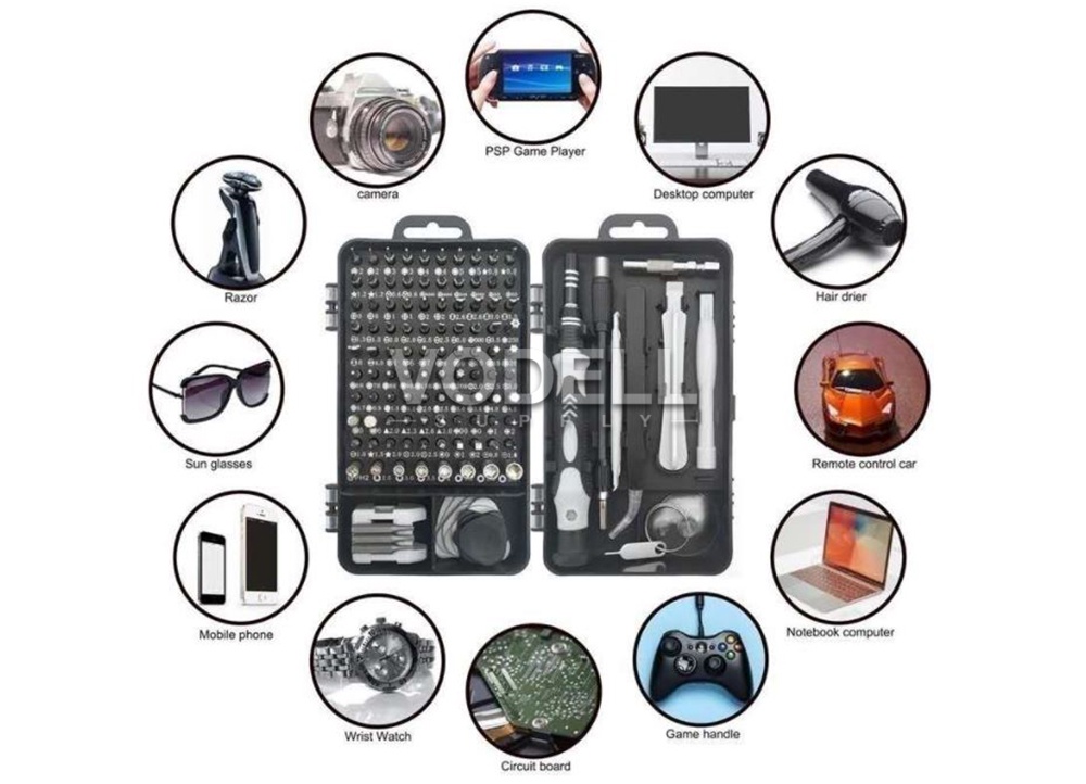 VODELL 115pcs Mini Magnetics Precision Screwdriver Set Computer PC ...