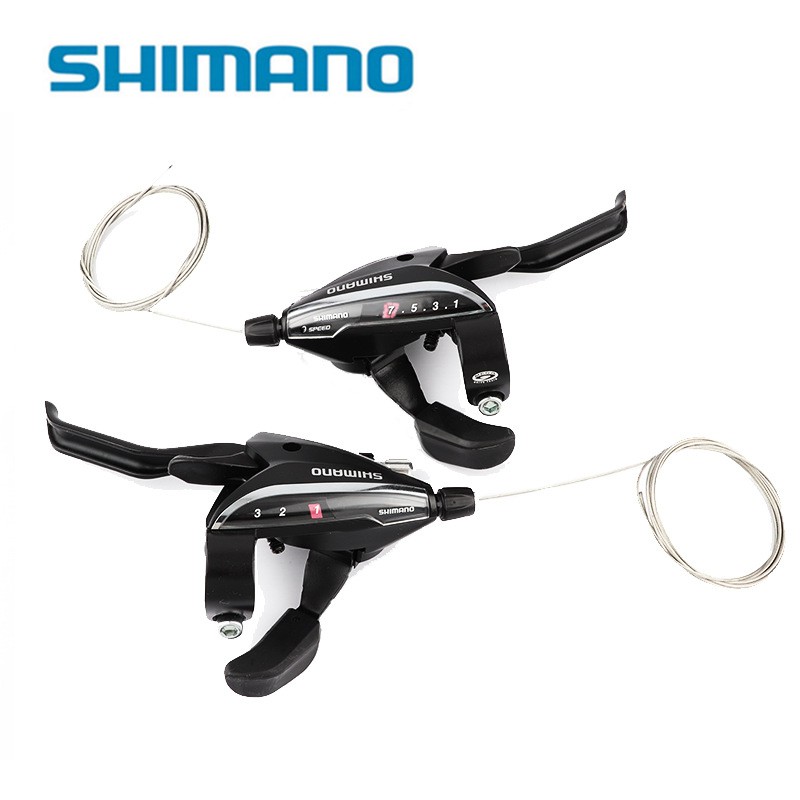 SHIMANO Altus ST-EF500 Brake/Shift Lever Set 3 x 7 Speed ESTEF5002LSBL/ ESTEF5002RV7AL | Shopee ...