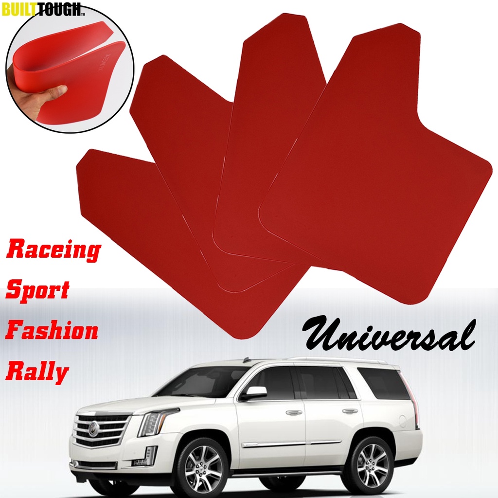Red Universal Mudflap Mud Flaps Splash Guards Mudguard For GMC Ford ...