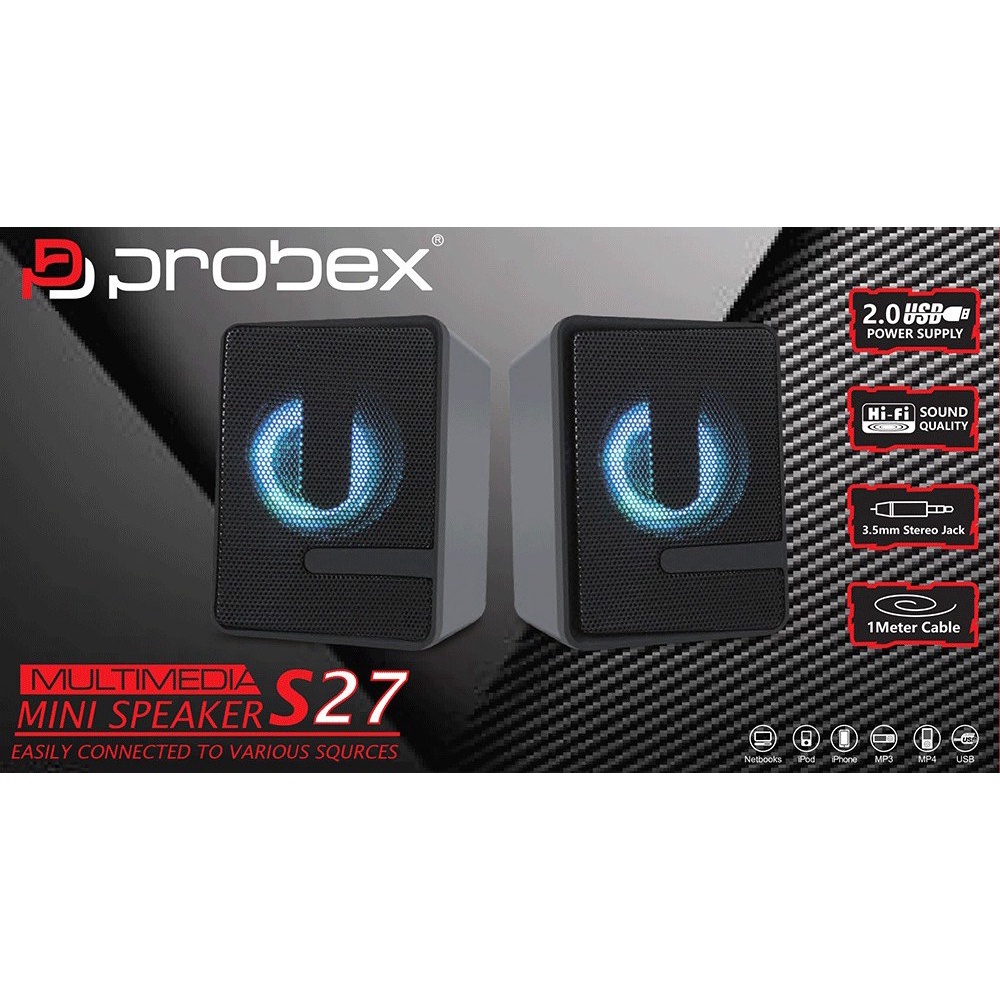 Probex Multimedia Mini Speaker S 27 | Shopee Malaysia