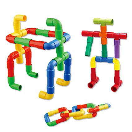 Tubes (45pc +-) Building Blocks / Pipe Construction Toy | Shopee Malaysia