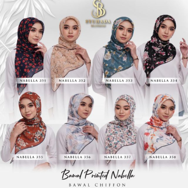Bawal printed nabella | Shopee Malaysia