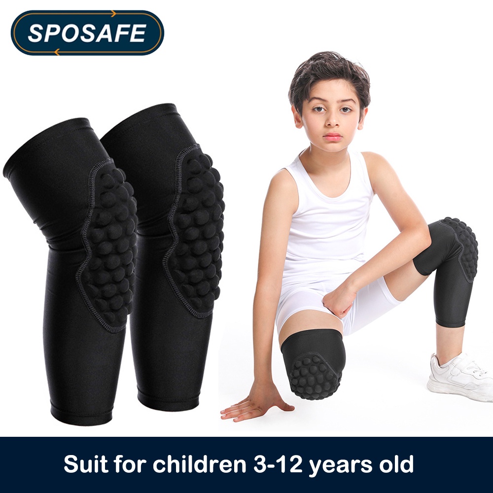 SPOSAFE1 PCS 3-12 years old kids knee brace Compression Leg Sleeve Knee ...