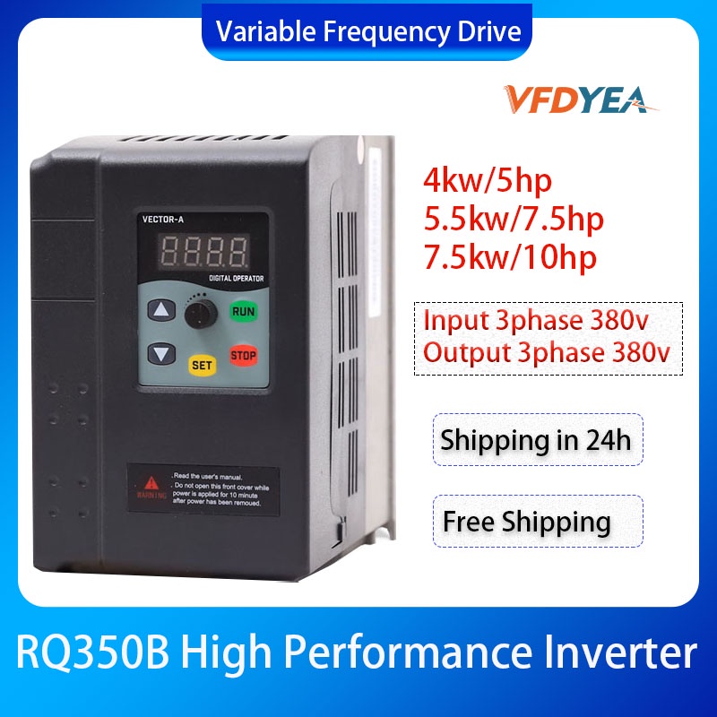 380v415v 3 Phase vfd Input 1.5kw/2.2kw/4kw/5.5KW/7.5KW Vfd Variable Frequency Drive Inverter ...