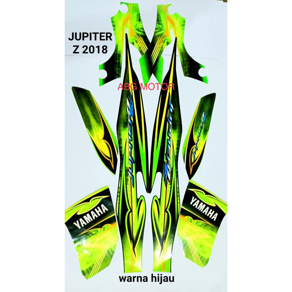 HIJAU Lis BODY STRIPING BODY STICKER YAMAHA JUPITER Z NEW 2008 GREEN ...