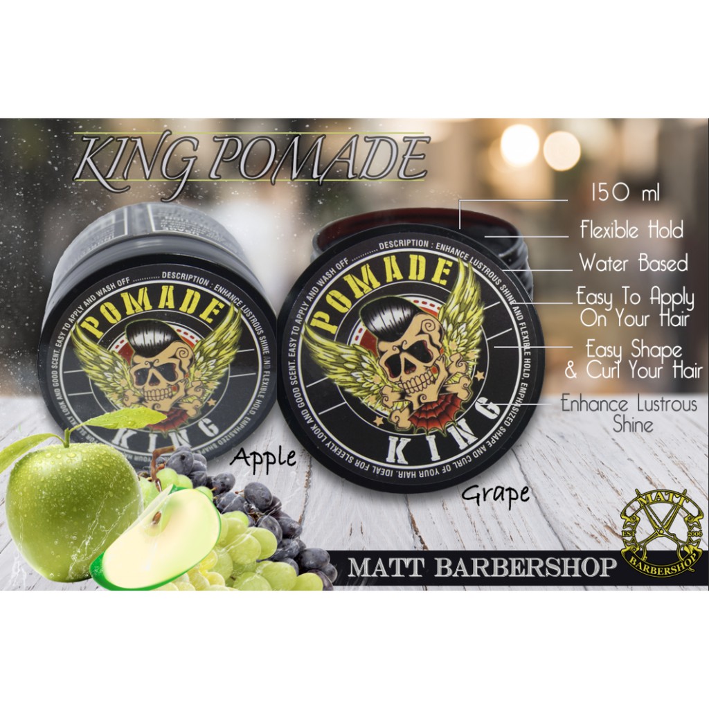 KING POMADE STRONG HOLD FOR MEN 150ml (OLD PACKAGING) | Shopee Malaysia