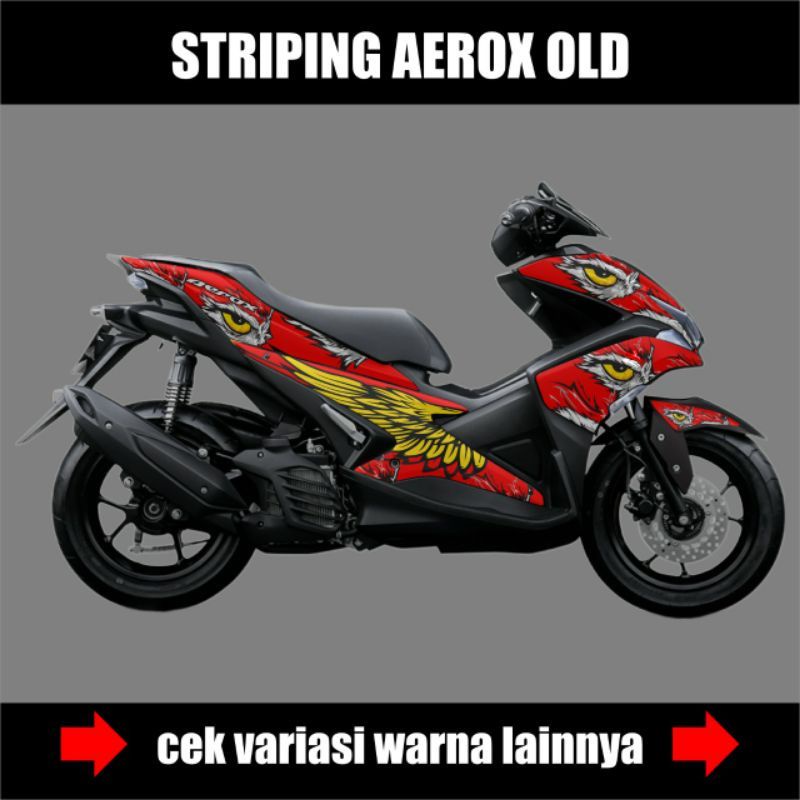 MATA Aerox 155 Old Semi Full Striping Decal with Eagle Eye Motif ...