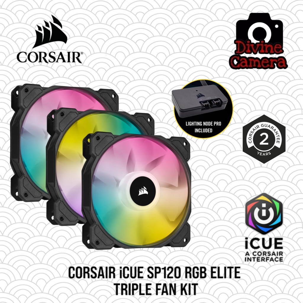 Corsair iCUE SP120 RGB ELITE Performance 120mm PWM Fan | Shopee Malaysia