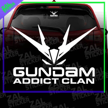 * STICKER KERETA GUNDAM ADDICT CLAN MYVI AXIA ALZA BEZZA SAGA EXORA ...