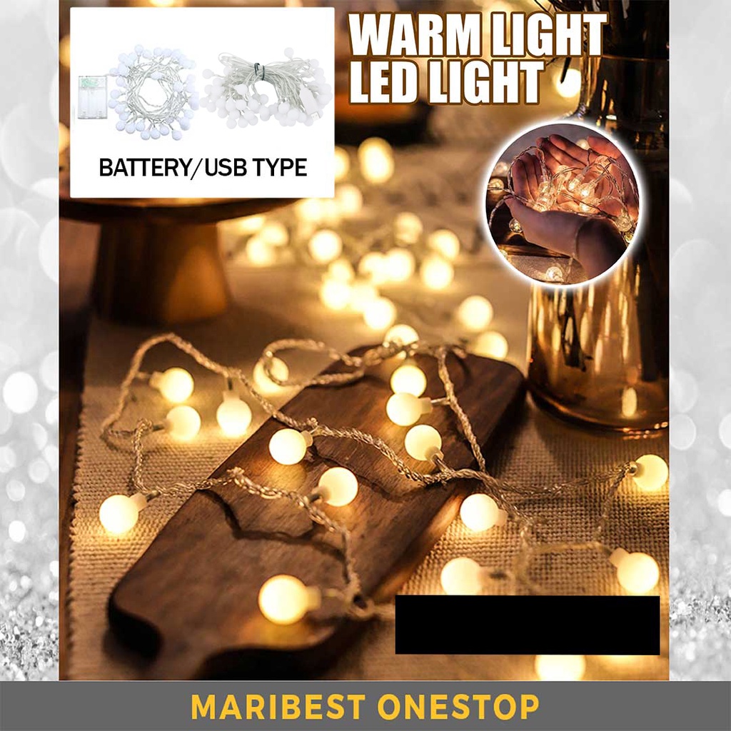 OUTDOOR LED CAMPING LIGHT LED Ball String Light Indoor Outdoor Light ...