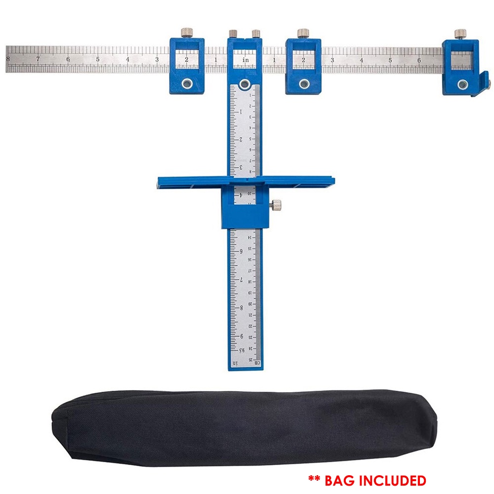 20CM Wood Punch Locator Drill Guide Rule Hole Locator Tool Pengukur ...