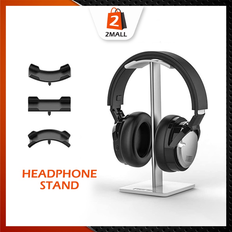 2MALL Aluminium Headphone Stand Tower Headset Holder Earphone Stand ...