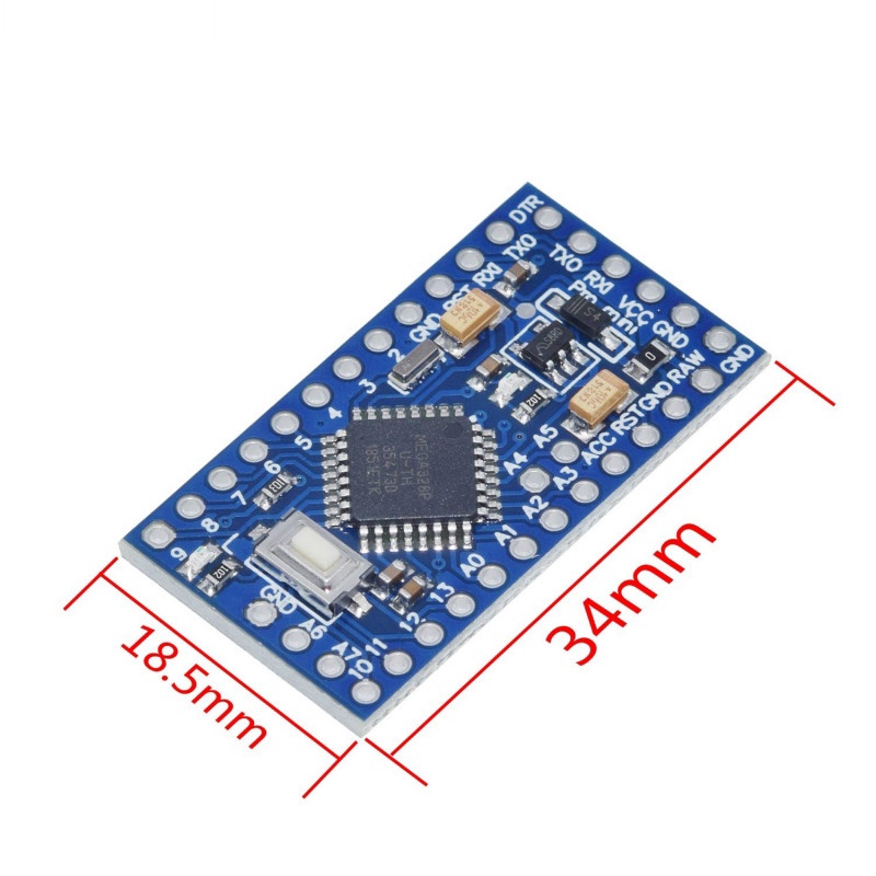 ATMEGA328P Pro Mini 328 Mini ATMEGA328 5V/16MHz, 3.3V/8MHz | Shopee ...