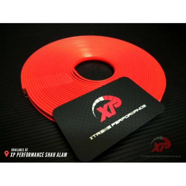 Car Alloy Wheel Rim Protectors Tire Guard Line Rubber Moulding Red ...