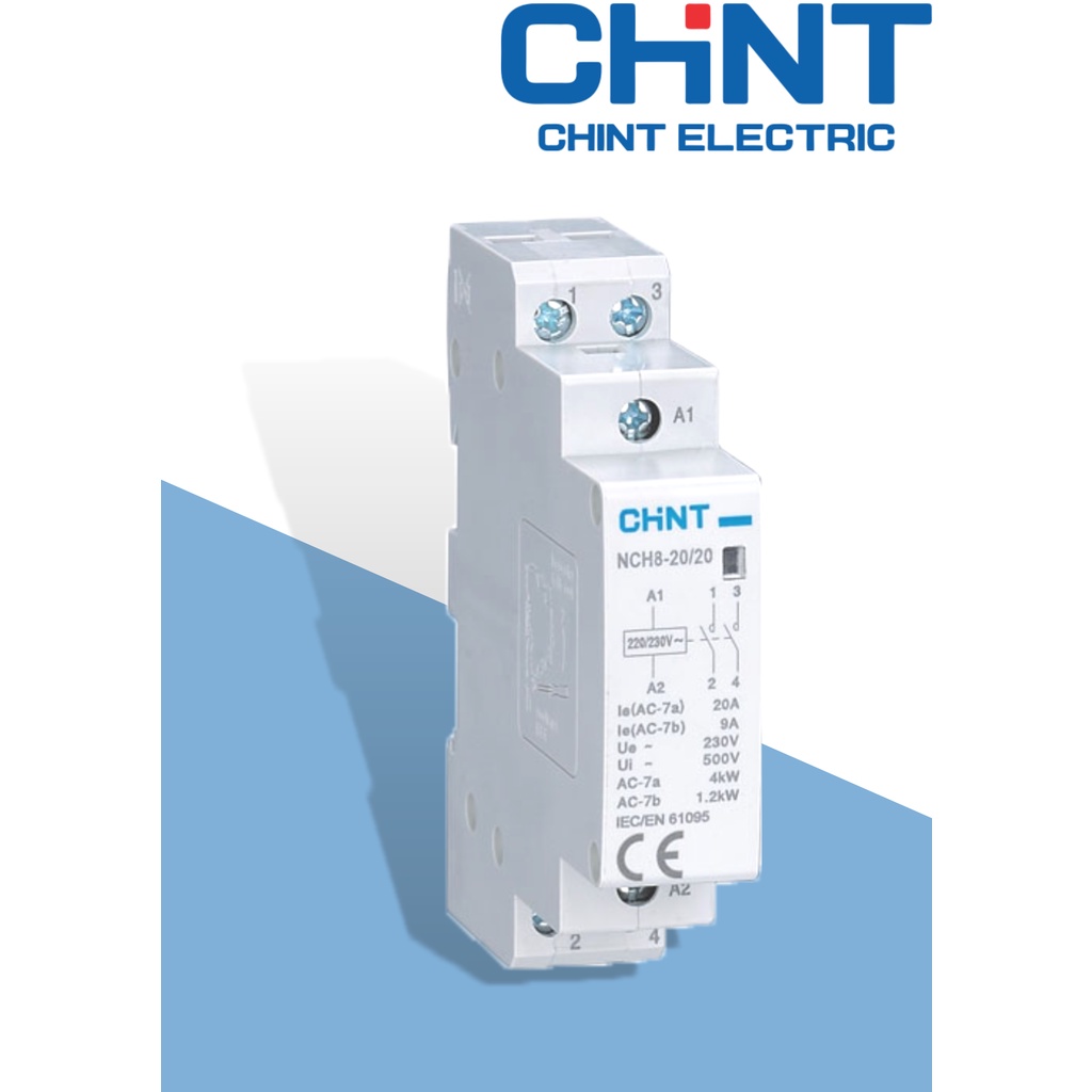 CHINT NCH8 2Pole | 4 Pole | 20/40/63A AC Contactor | Shopee Malaysia