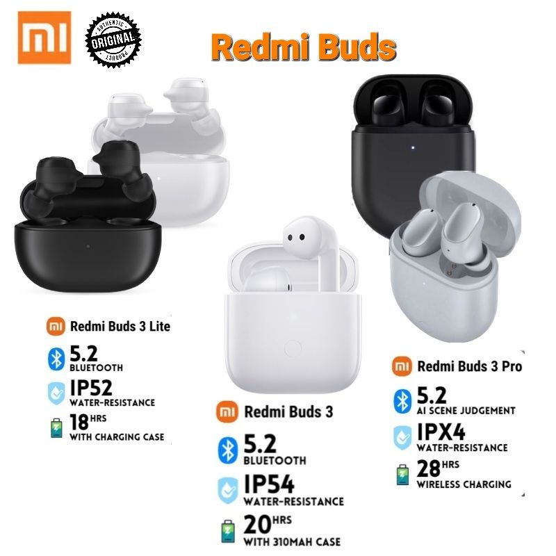 Xiaomi Redmi Buds 3 Series | Buds 3 Lite | Buds 3 Pro | Buds 3 | Latest ...