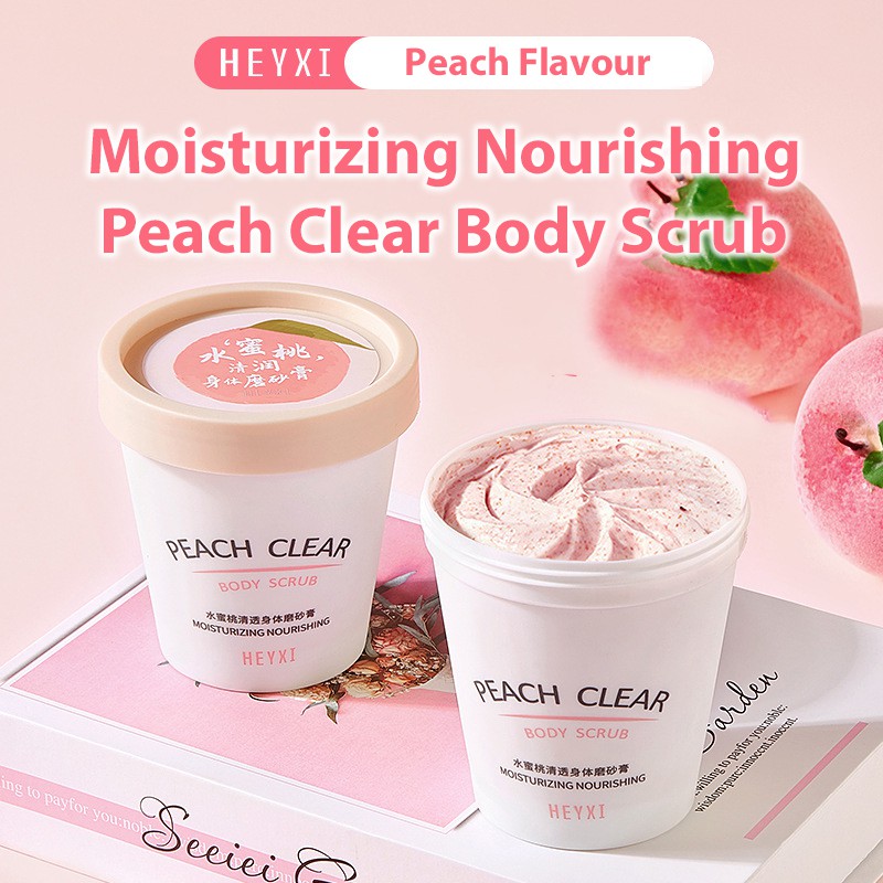 Peach Body Scrub Moisturizer Nourishing Skin Detox Cleaning Full Body ...