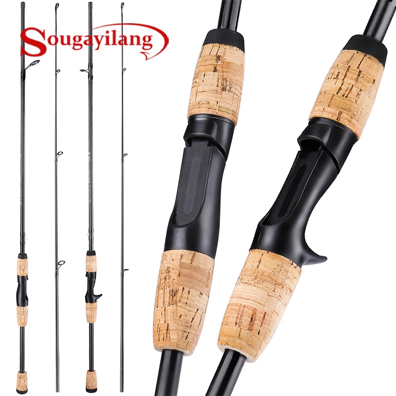 Sougayilang Fishing Rod 1.8m Spinning/Casting Fishing Rod M Power Portable Ultralight Fishing ...