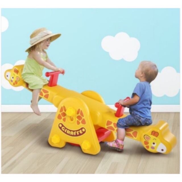 GIRRAFE DOUBLE SEESAW jongkang jongket kids playground rocking rocker ...