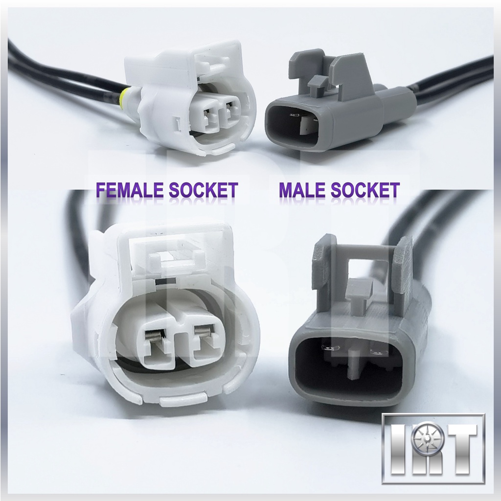 2 Pin Fuel Pump Socket Toyota Land Cruiser Hilux KUN LN106 Soket Kereta ...