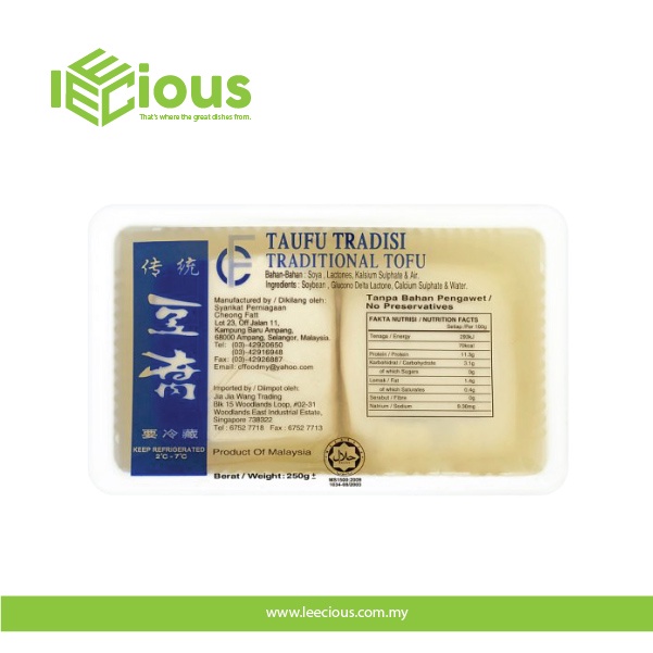LEECIOUS Traditional Tofu 250gram Fresh Tofu | Shopee Malaysia