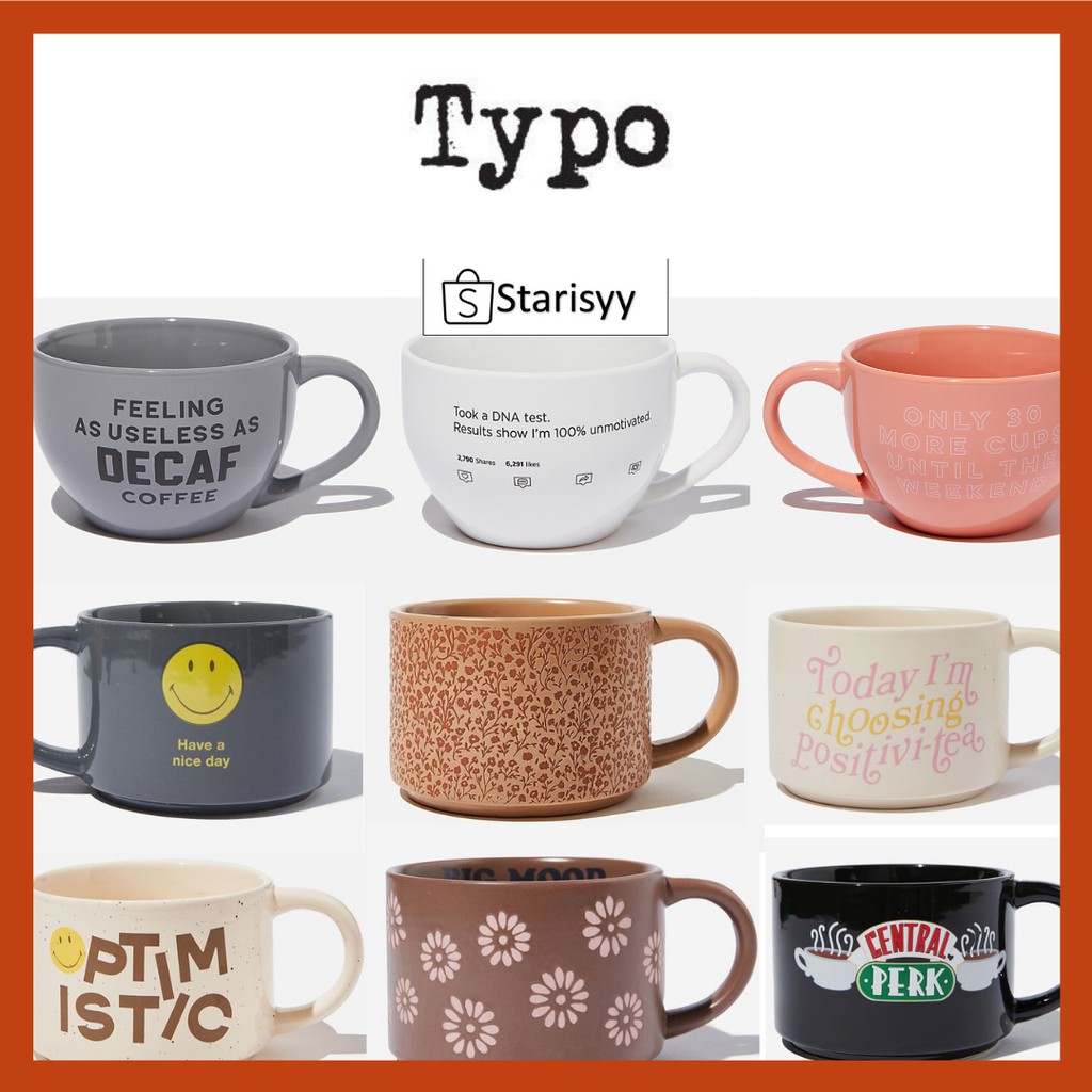 Typo Mug- Big Hit Mug / Bowl / TYPO BIG MOUTH [READYSTOCK] | Shopee ...